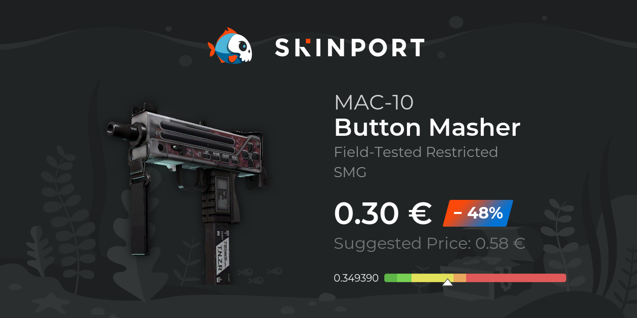 MAC-10 | Button Masher (Field-Tested) - Counter-Strike 2 - Skinport