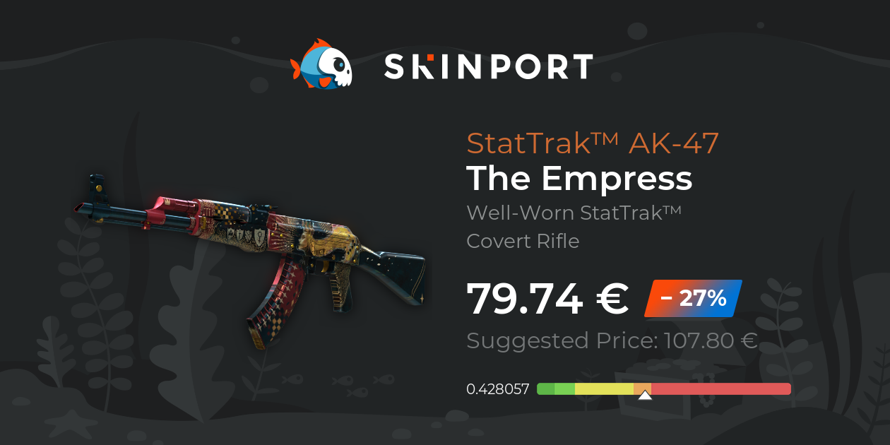 StatTrak™ AK-47 | The Empress (Well-Worn) - Counter-Strike 2 - Skinport