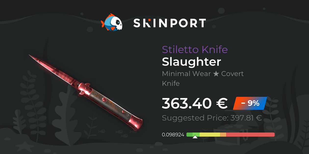 Stiletto Knife | Slaughter (Minimal Wear) - Counter-Strike 2 - Skinport