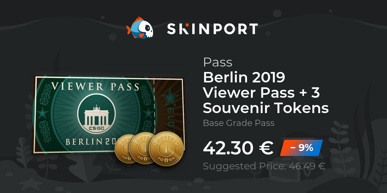 Berlin 2019 Viewer Pass + 3 Souvenir Tokens - Counter-Strike 2 - Skinport