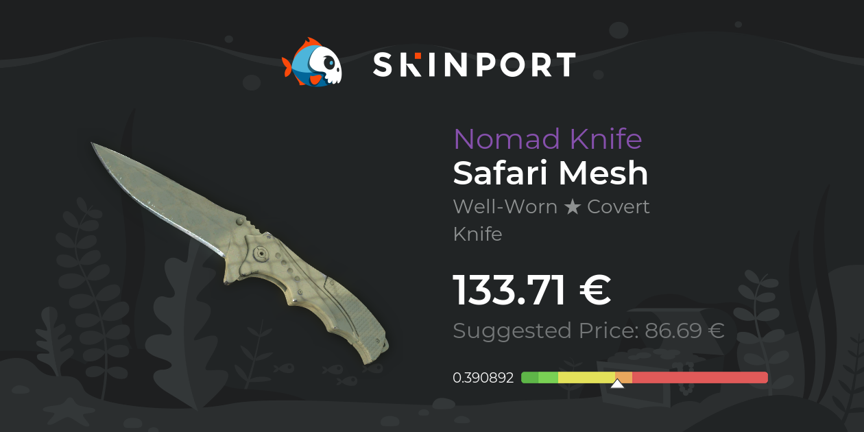 Nomad Knife | Safari Mesh (Well-Worn) - Counter-Strike 2 - Skinport