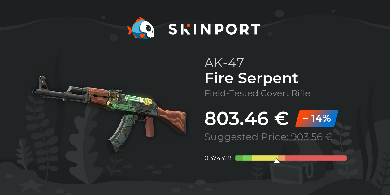 AK-47 | Fire Serpent (Field-Tested) - Counter-Strike 2 - Skinport