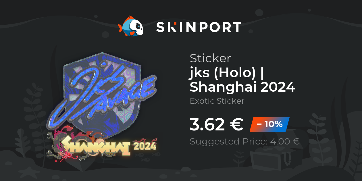 Sticker | jks (Holo) | Shanghai 2024 - Counter-Strike 2 - Skinport