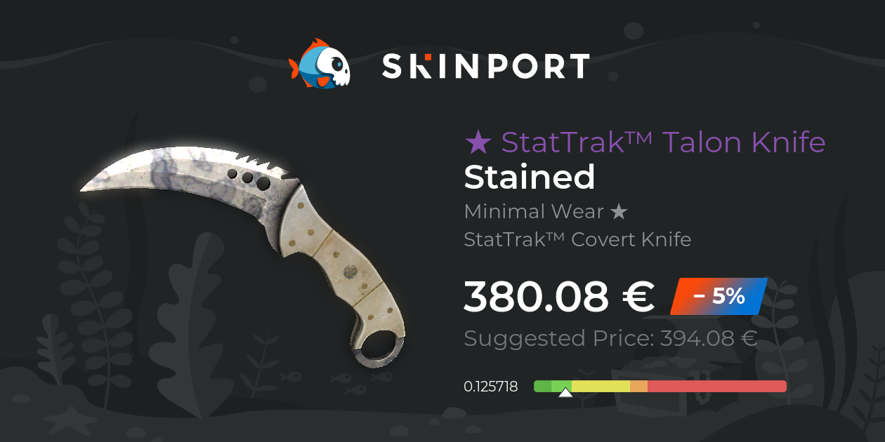 StatTrak™ Talon Knife | Stained (Minimal Wear) - Counter-Strike 2 ...