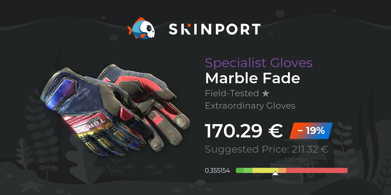 Specialist Gloves | Marble Fade (Field-Tested) - Counter-Strike 2 ...