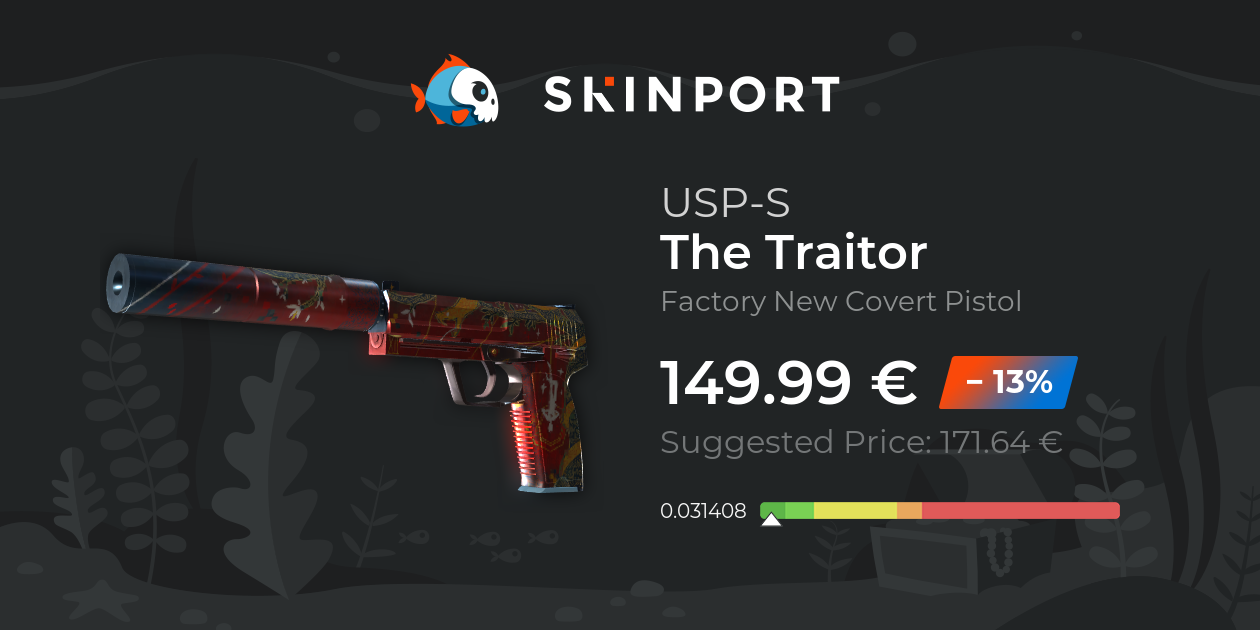USP-S | The Traitor (Factory New) - Counter-Strike 2 - Skinport