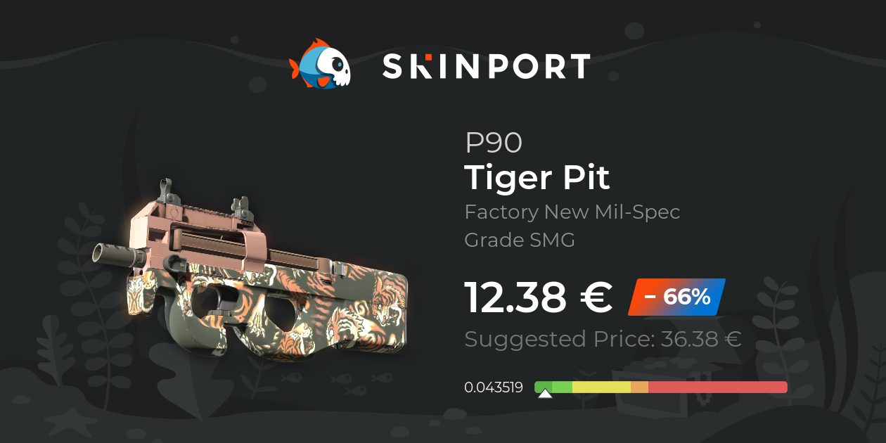 P90 | Tiger Pit (Factory New) - Counter-Strike 2 - Skinport