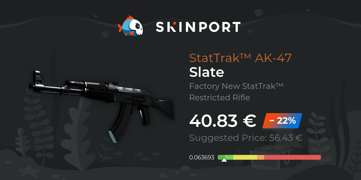 StatTrak™ AK-47 | Slate (Factory New) - CS2 - Skinport