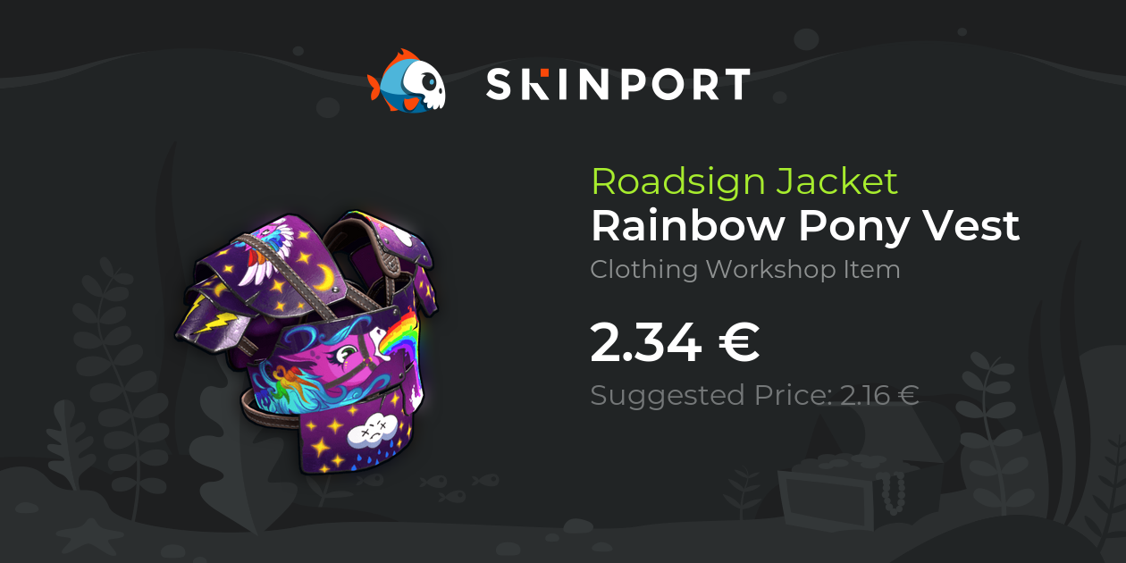 Rainbow Pony Vest - Rust - Skinport