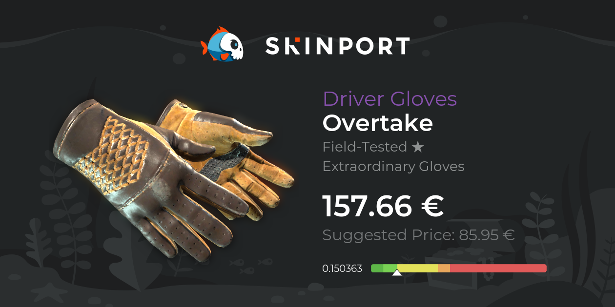 Driver Gloves | Overtake (Field-Tested) - Counter-Strike 2 - Skinport