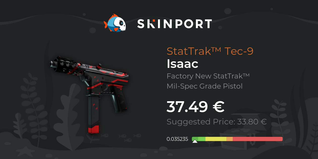 StatTrak™ Tec-9 | Isaac (Factory New) - CS:GO - Skinport