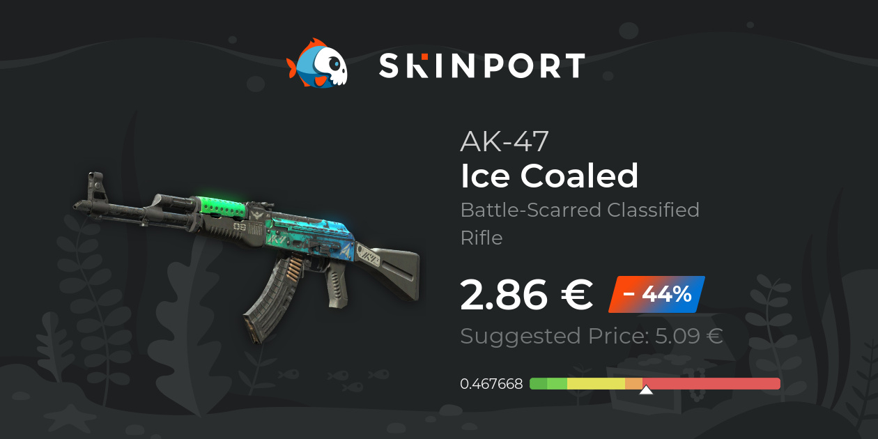 AK-47 | Ice Coaled (Battle-Scarred) - Counter-Strike 2 - Skinport