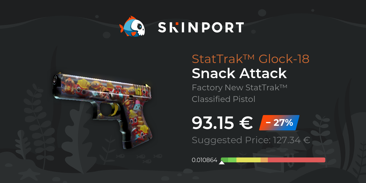 StatTrak™ Glock-18 | Snack Attack (Factory New) - CS2 - Skinport