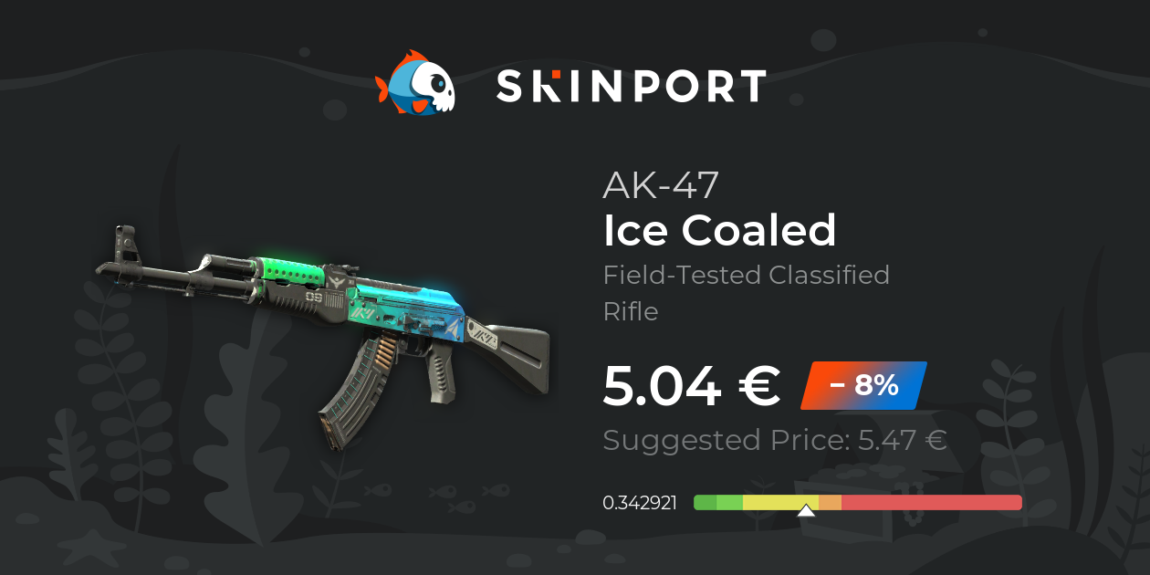 AK-47 | Ice Coaled (Field-Tested) - Counter-Strike 2 - Skinport