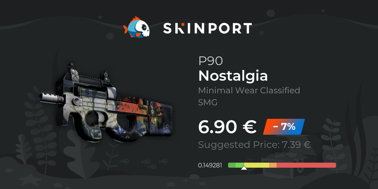 P90 | Nostalgia (Minimal Wear) - CS:GO - Skinport