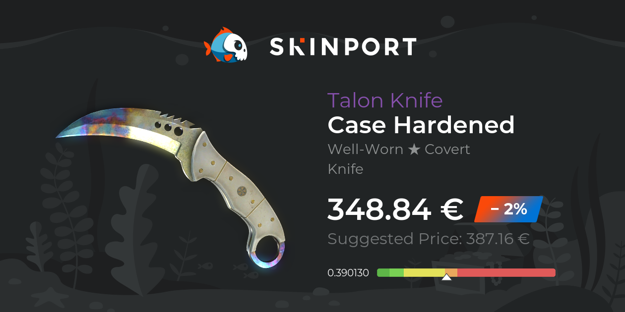 Talon Knife | Case Hardened (Well-Worn) - Counter-Strike 2 - Skinport