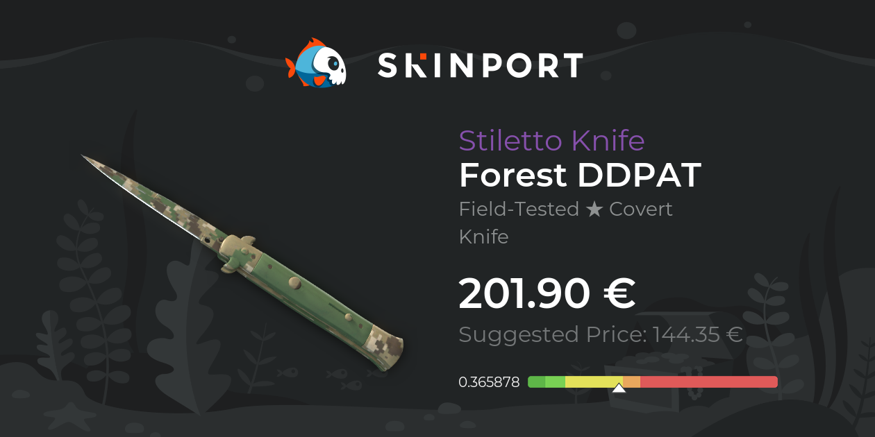 Stiletto Knife | Forest DDPAT (Field-Tested) - Counter-Strike 2 - Skinport