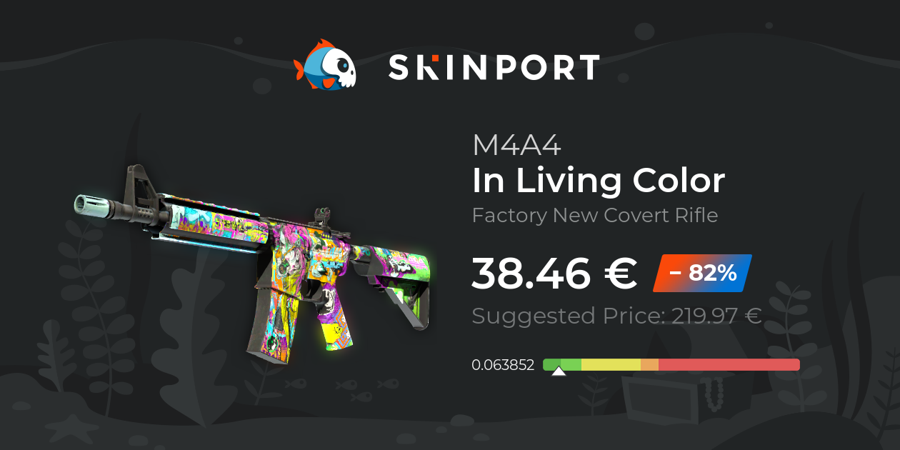 M4A4 | In Living Color (Factory New) - Counter-Strike 2 - Skinport