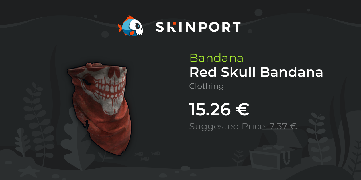 Red Skull Bandana - Rust - Skinport