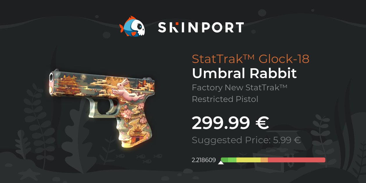 StatTrak™ Glock-18 | Umbral Rabbit (Factory New) - Counter-Strike 2 ...