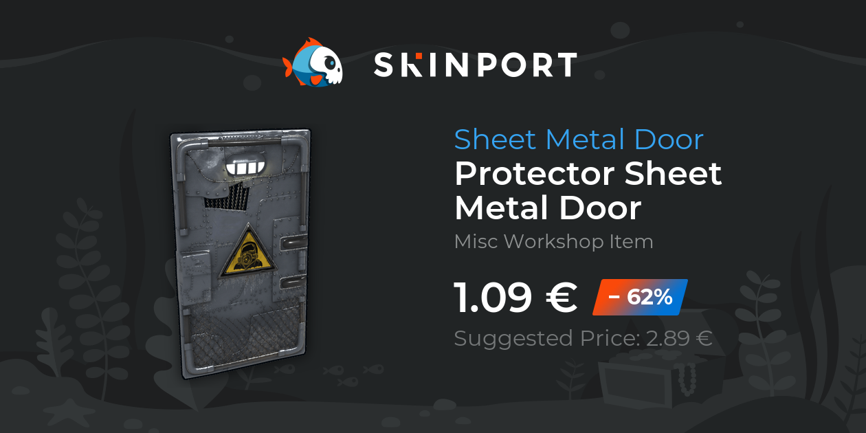 Protector Sheet Metal Door - Rust - Skinport