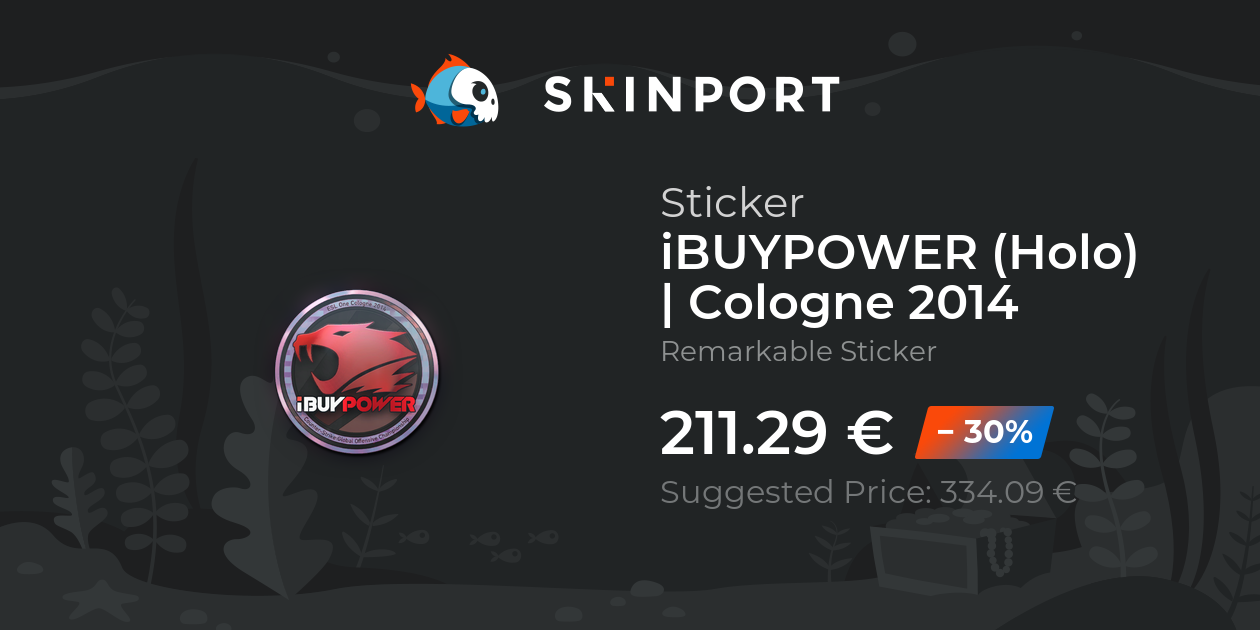 Sticker | iBUYPOWER (Holo) | Cologne 2014 - Counter-Strike 2 - Skinport