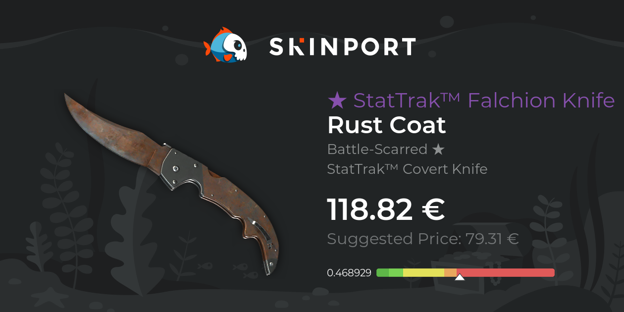 StatTrak™ Falchion Knife | Rust Coat (Battle-Scarred) - Counter-Strike ...