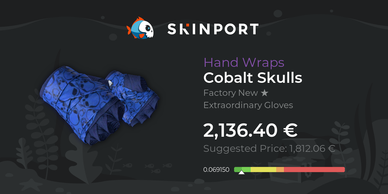 Hand Wraps | Cobalt Skulls (Factory New) - CS:GO - Skinport