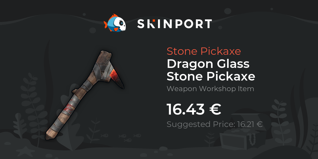 Dragon Glass Stone Pickaxe - Rust - Skinport Dragon Glass Stone Pickaxe - Rust - Skinport