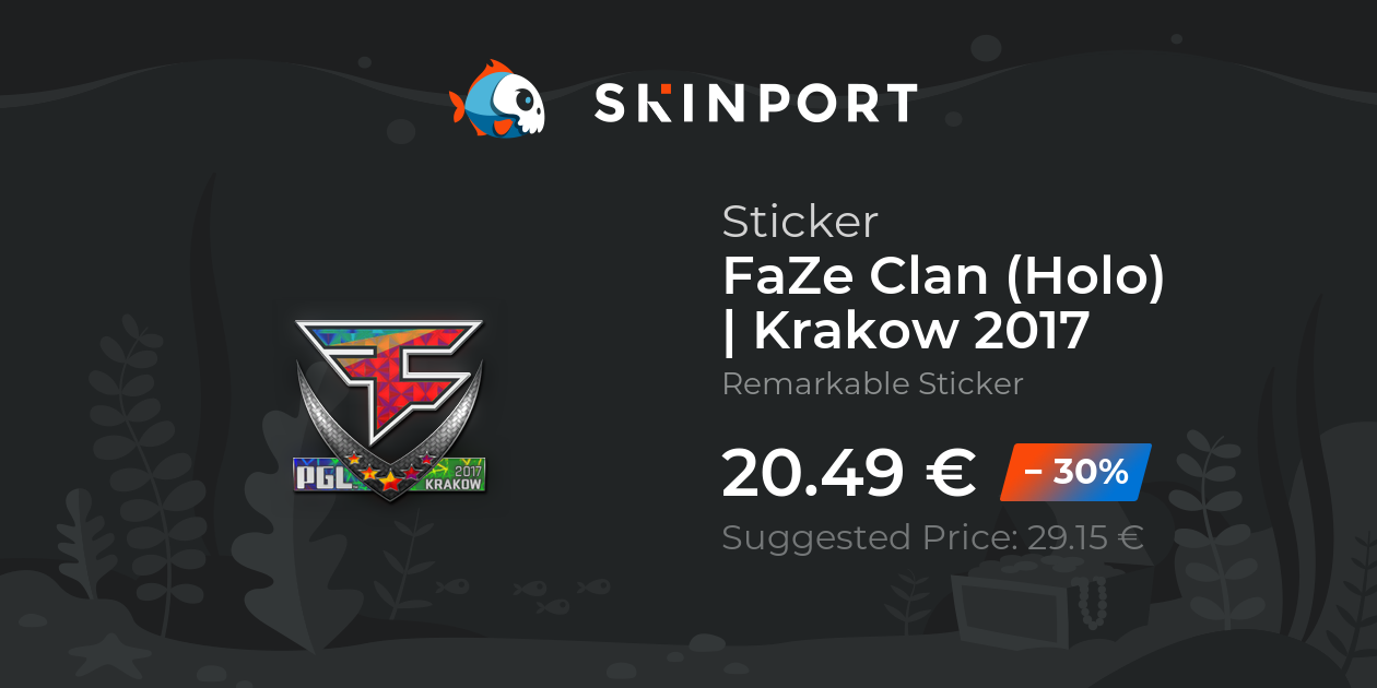 Sticker | FaZe Clan (Holo) | Krakow 2017 - Counter-Strike 2 - Skinport