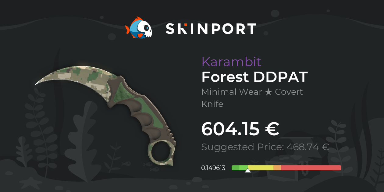 Karambit | Forest DDPAT (Minimalt slitage) - Counter-Strike 2 - Skinport