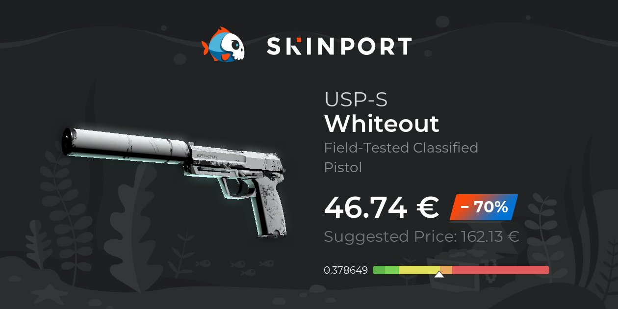 USP-S | Whiteout (Field-Tested) - Counter-Strike 2 - Skinport