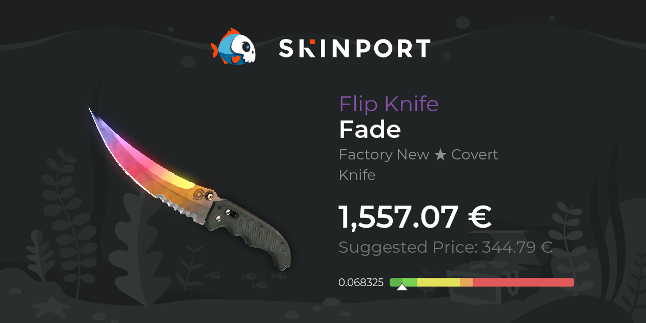 Knipmes | Fade (Gloednieuw) - CS2 - Skinport