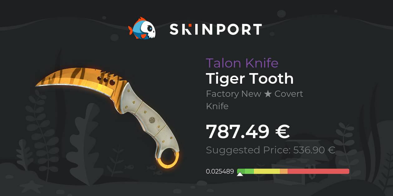 Talon Knife | Tiger Tooth (Factory New) - Counter-Strike 2 - Skinport