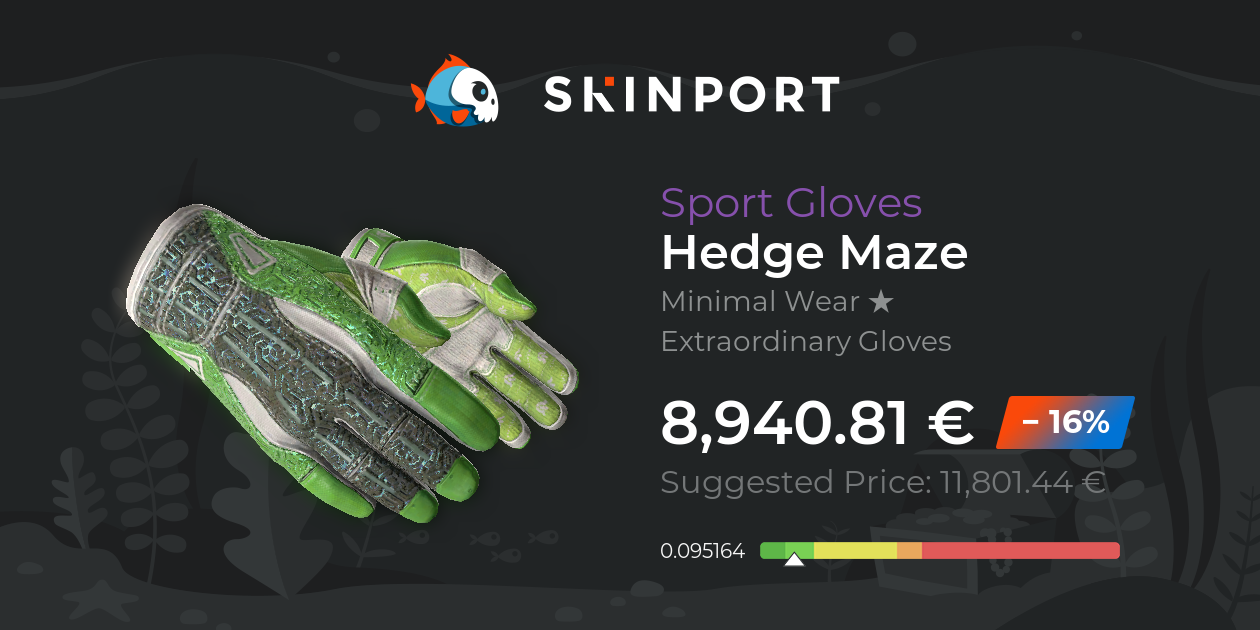 Sporthandskar | Hedge Maze (Minimalt slitage) - CS:GO - Skinport