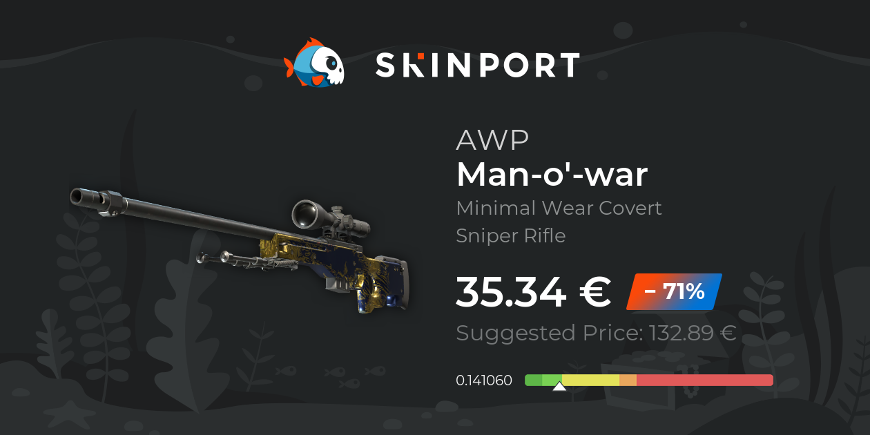 AWP | Man-o'-war (Minimal Wear) - Counter-Strike 2 - Skinport