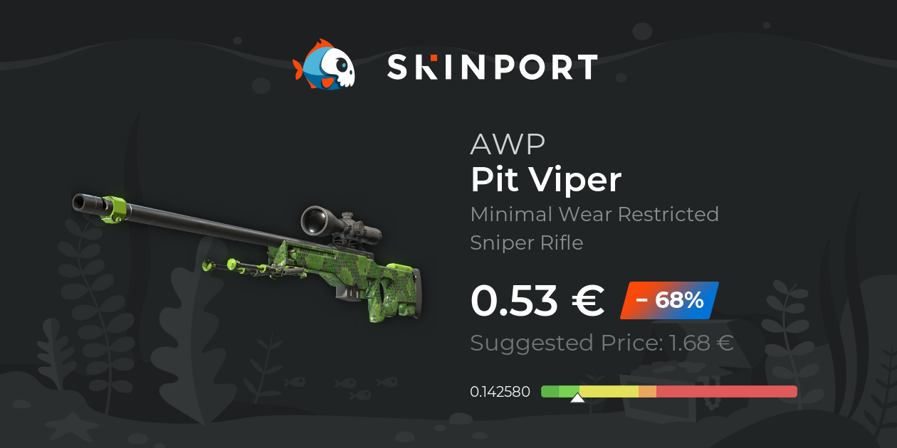 AWP | Pit Viper (Minimal Wear) - Counter-Strike 2 - Skinport