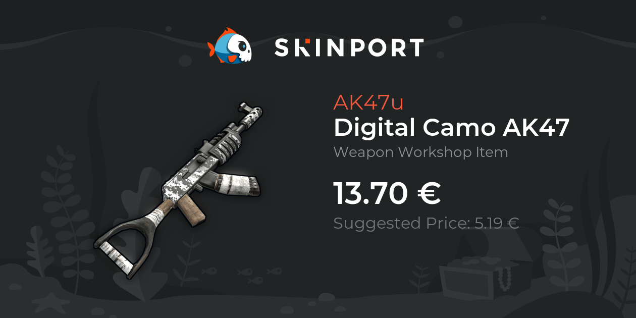 Digital Camo AK47 - Rust - Skinport