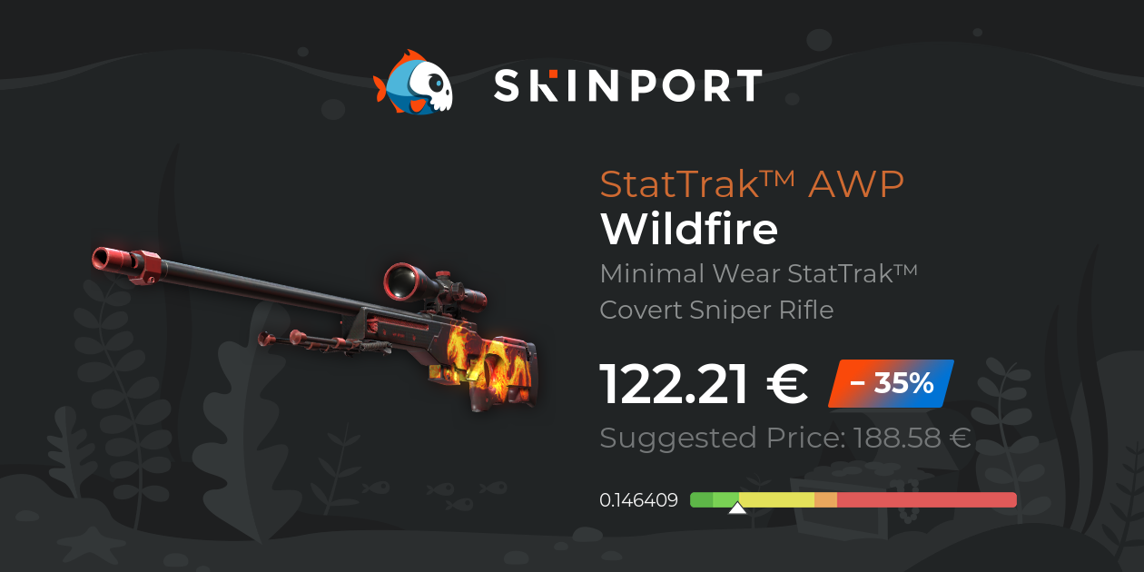 StatTrak™ AWP | Wildfire (Minimal Wear) - Counter-Strike 2 - Skinport