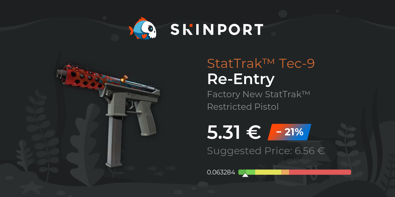 StatTrak™ Tec-9 | Re-Entry (Factory New) - Counter-Strike 2 - Skinport
