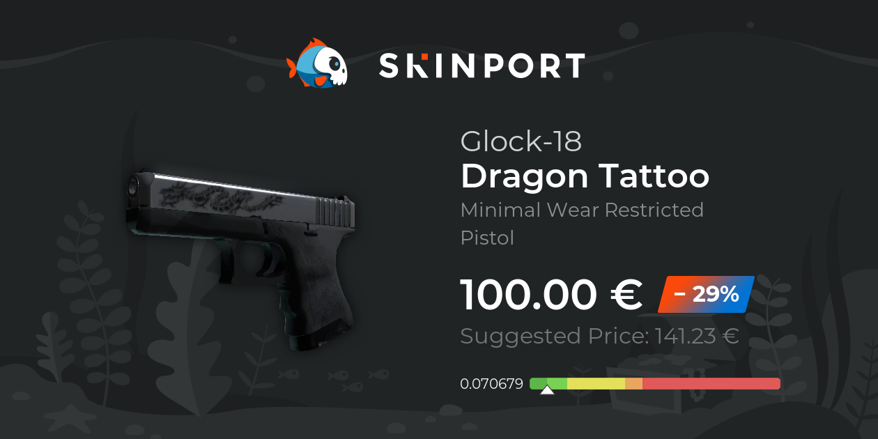 Glock-18 | Dragon Tattoo (Minimal Wear) - Counter-Strike 2 - Skinport
