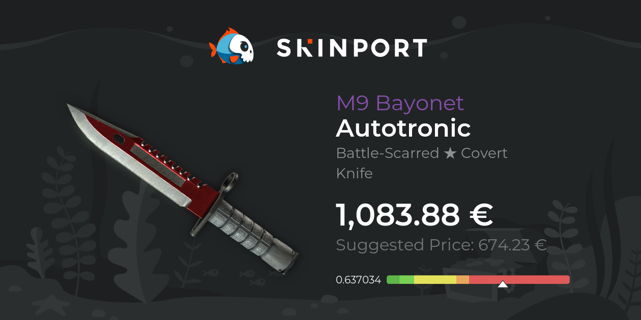 M9 Bayonet | Autotronic (Battle-Scarred) - Counter-Strike 2 - Skinport