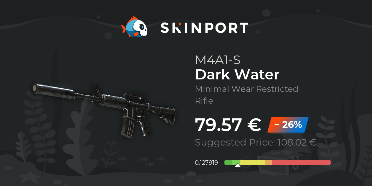 M4A1-S | Dark Water (Minimal Wear) - Counter-Strike 2 - Skinport