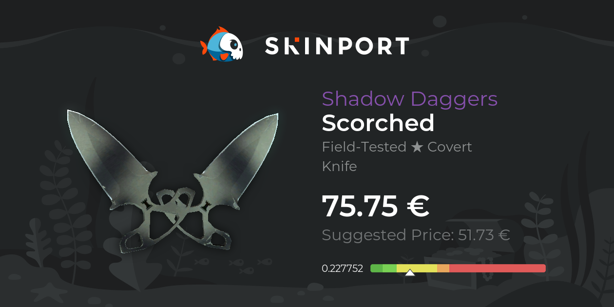 Shadow Daggers | Scorched (Field-Tested) - Counter-Strike 2 - Skinport