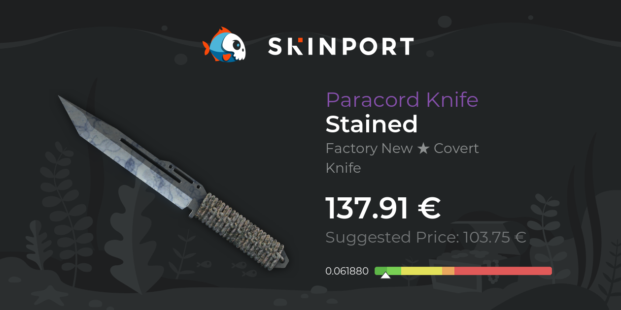 Paracord Knife | Stained (Factory New) - Counter-Strike 2 - Skinport