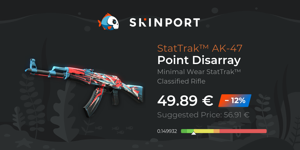 StatTrak™ AK-47 | Point Disarray (Minimal Wear) - Counter-Strike 2 ...