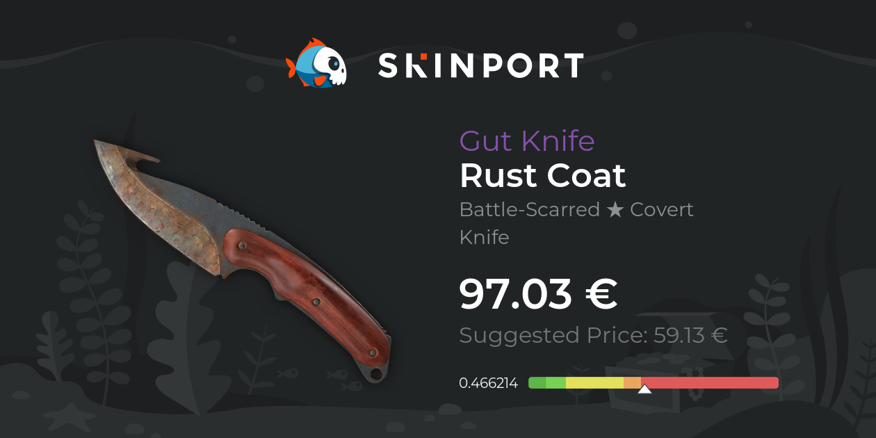Gut Knife | Rust Coat (Battle-Scarred) - Counter-Strike 2 - Skinport