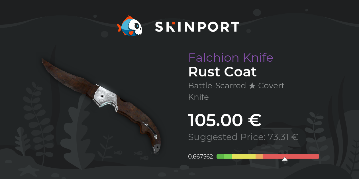 Falchion Knife | Rust Coat (Battle-Scarred) - Counter-Strike 2 - Skinport