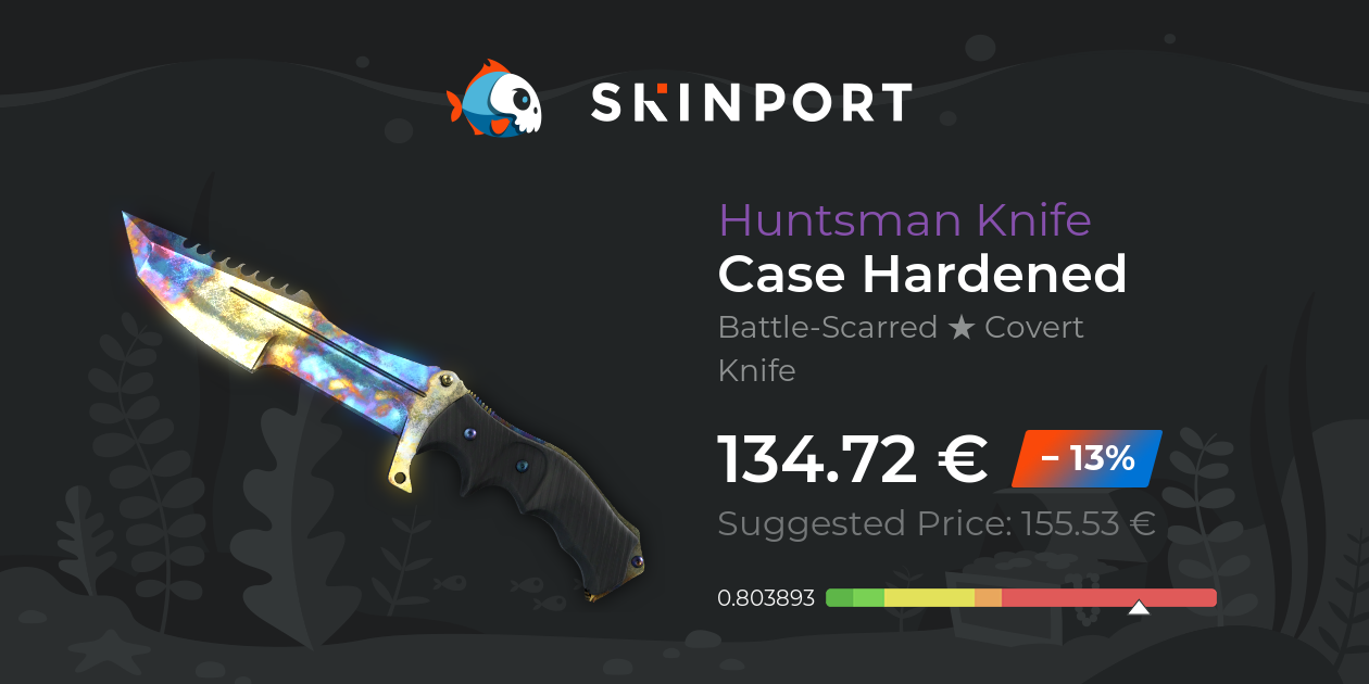 Huntsman Knife | Case Hardened (Battle-Scarred) - Counter-Strike 2 ...