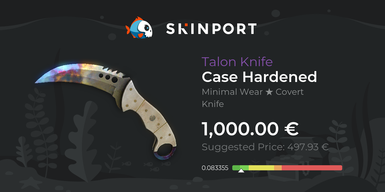 Talon Knife | Case Hardened (Minimal Wear) - Counter-Strike 2 - Skinport